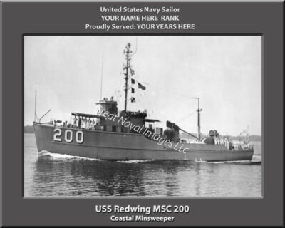USS Redwing MSC 200: Personalized Navy Ship Photo ⋆ Great Naval Images LLC