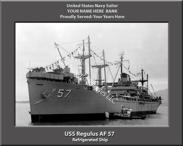 USS Regulus AF 57: Personalized Navy Ship Photo 2 ⋆ Great Naval Images LLC