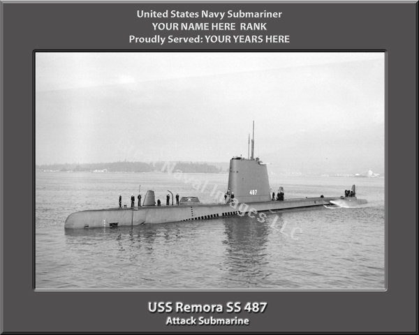 USS Remora SS 487: Personalized Submarine Photo ⋆ Great Naval Images LLC