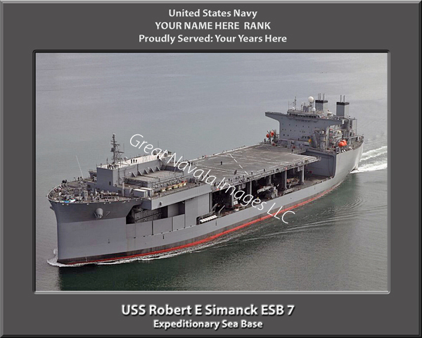 USS Robert E Simanek ESB 7: Personalized Navy Ship Photo ⋆ Personalized US Navy Ship Prints ...