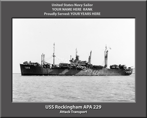 USS Rockingham APA 229: Personalized Navy Ship Photo ⋆ Great Naval ...