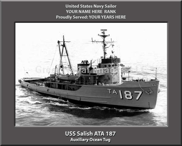 USS Sailish ATA 187: Personalized Navy Tugboat Photo ⋆ Great Naval ...
