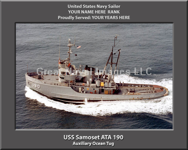 USS Samoset ATA 190: Personalized Navy Tugboat Photo 2 ⋆ Personalized ...