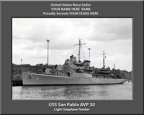 USS San Pablo AVP 30: Navy Ship Photo ⋆ Great Naval Images LLC.