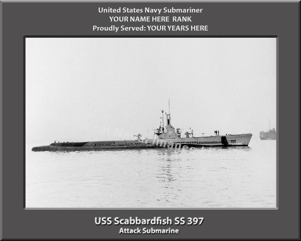 USS Scabbardfish SS 397: Personalized Submarine Photo ⋆ Great Naval ...