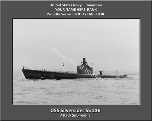 USS Silversides SS 236: Personalized Submarine Photo ⋆ Great Naval Images LLC