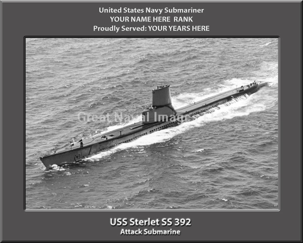 USS Sterlet SS 392: Personalized Submarine Photo ⋆ Personalized US Navy ...