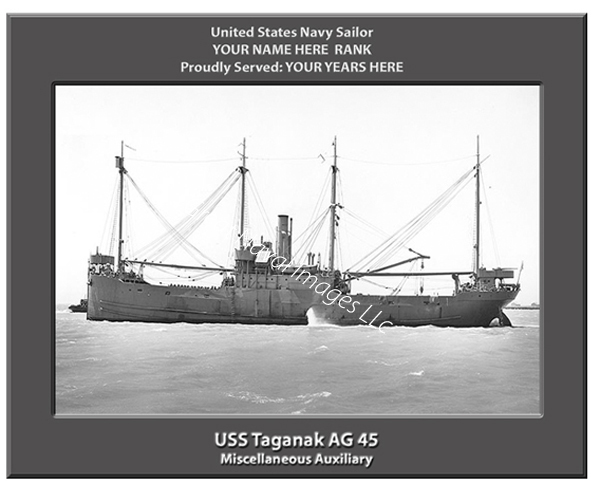 USS Taganak AG 45: Personalized Navy Ship Photo ⋆ Great Naval Images LLC.