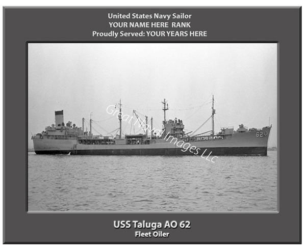 USS Taluga AO 62: Personalized Navy Ship Photo ⋆ Great Naval Images LLC