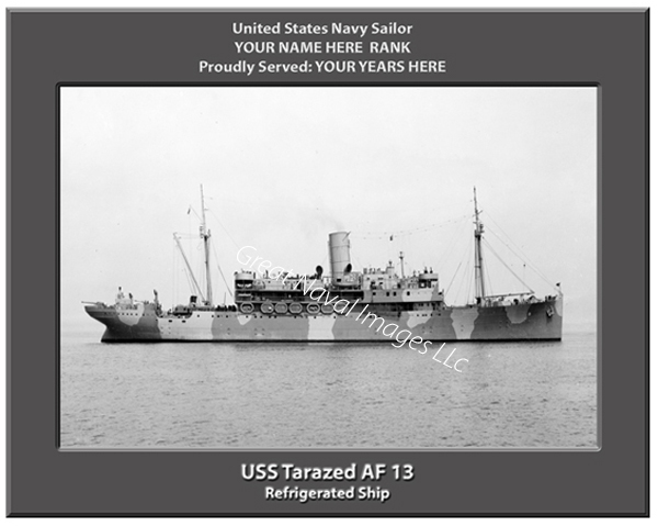 USS Tarazed AF 13: Personalized Navy Ship Photo ⋆ Great Naval Images LLC