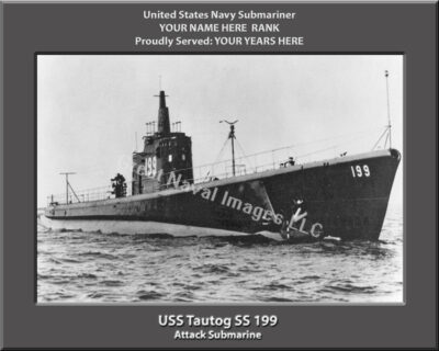 USS Taulog SS 199: Personalized Submarine Photo ⋆ Great Naval Images LLC