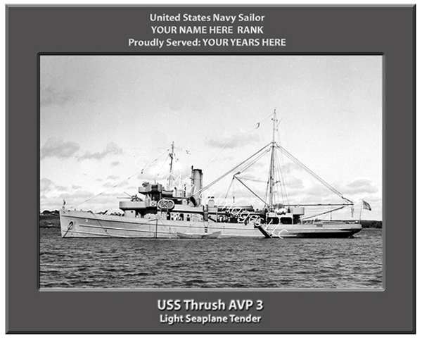 USS Thrush AVP 3: Navy Ship Photo ⋆ Great Naval Images LLC.