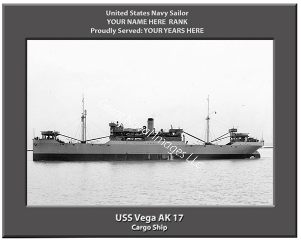 USS Vega AK 17: Personalized Navy Ship Photo ⋆ Great Naval Images LLC