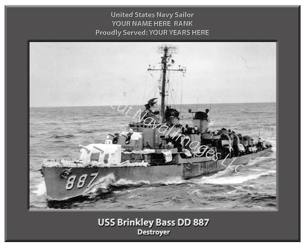 USS Brinkley Bass DD 887: Personalized Navy Ship Photo 2 ⋆ Great Naval ...