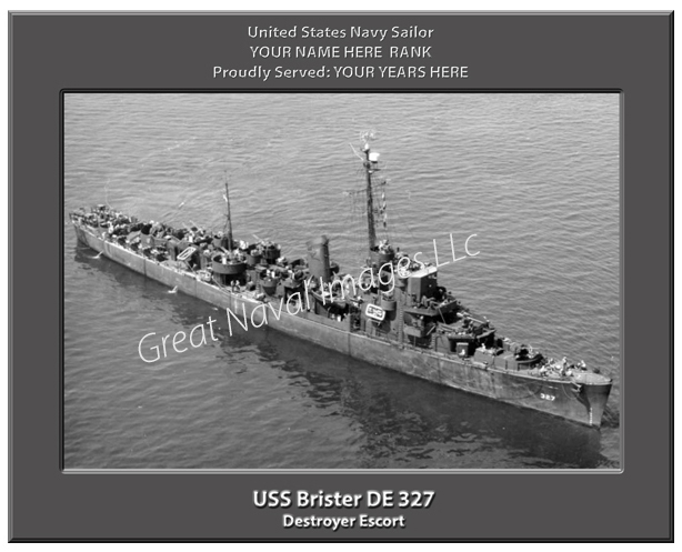 USS Brister DE 327: Personalized Navy Ship Photo 2 ⋆ Great Naval Images ...