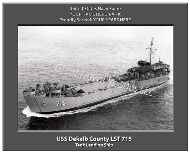 USS Dekalb County LST 715: Personalized Ship Photo 2 ⋆ Great Naval ...
