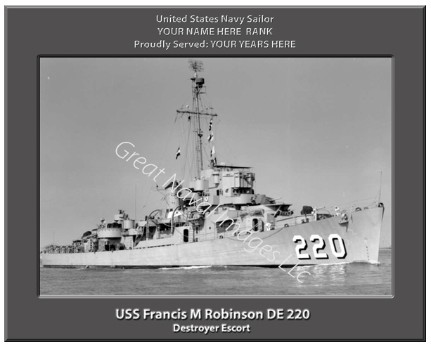 USS Frances M Robinson DE 220: Personalized Navy Ship Photo 2 ⋆ Great ...