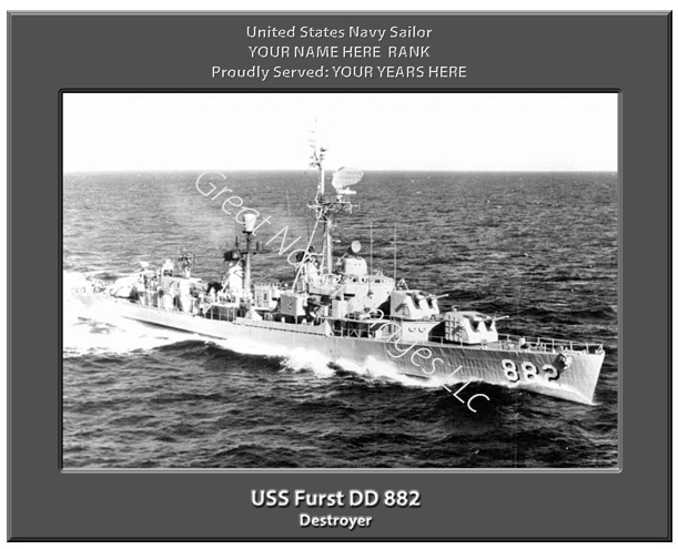 USS Furse DD 882: Personalized Navy Ship Photo 2 ⋆ Great Naval Images LLC