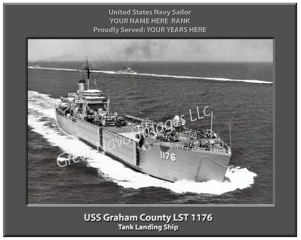USS Graham County LST 1176: Personalized Ship Photo 2 ⋆ Great Naval ...