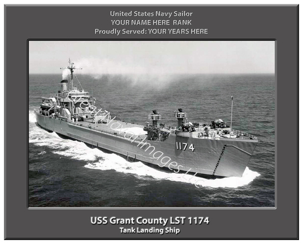 USS Grant County LST 1174: Personalized Navy Ship Photo 2 ⋆ Great Naval ...