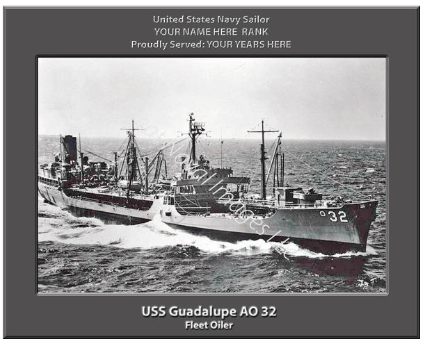 USS Guadalupe AO 32: Personalized Navy Ship Photo 2 ⋆ Great Naval ...