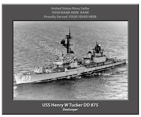 USS Henry W Tucker DD 875: Personalized Navy Ship Photo 2 ⋆ Great Naval ...