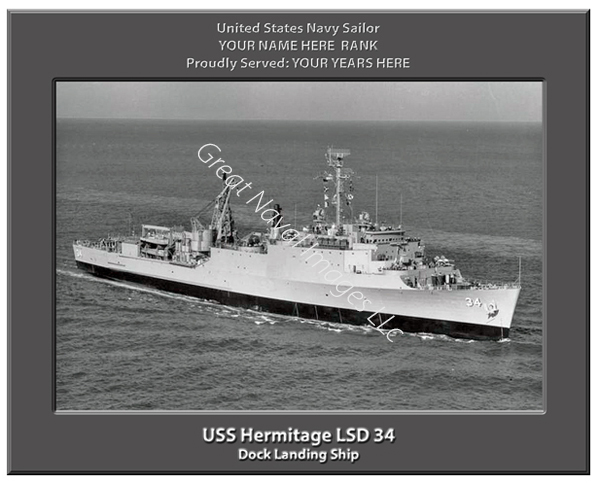 USS Hermitage LSD 34: Personalized Navy Ship Photo 2 ⋆ Great Naval ...