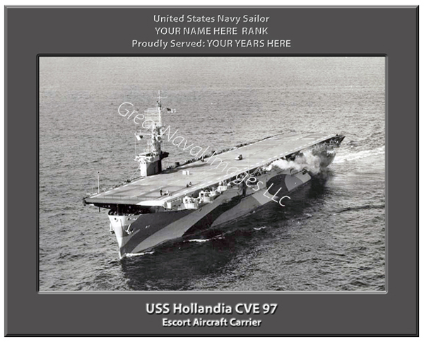 USS Hollandia CVE 97 : Personalized Navy Ship Photo 2 ⋆ Great Naval ...
