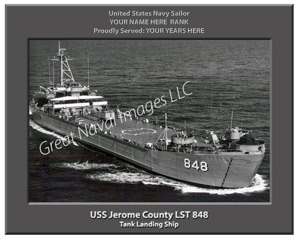USS Jerome County LST 848: Personalized Ship Photo 2 ⋆ Great Naval ...