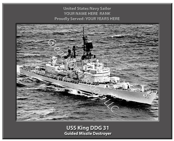 USS King DDG 41: Personalized Navy Ship Photo 3 ⋆ Great Naval Images LLC.