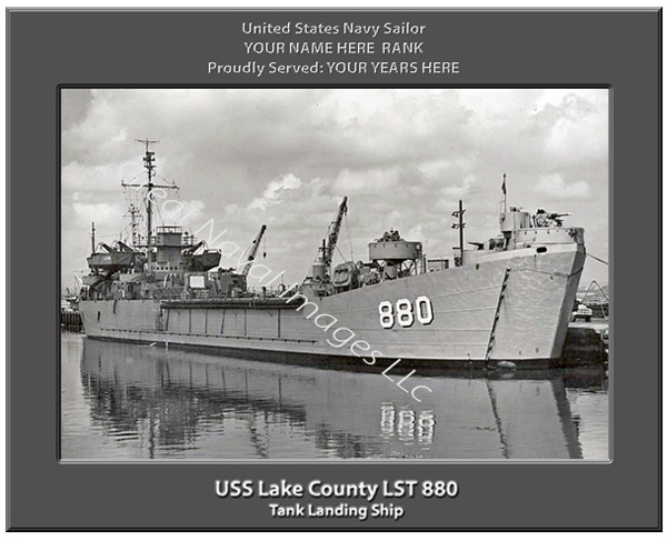 USS Lake County LST 880 : Personalized Navy Ship Photo 2 ⋆ Great Naval ...