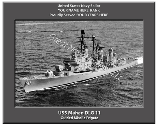 USS Mahan DLG 11: Personalized Ship Photo 2 ⋆ Personalized US Navy Ship ...
