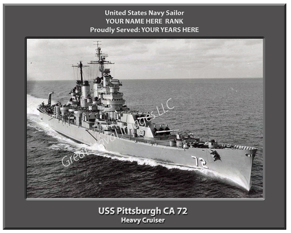 USS Pittsburgh CA 72: Personalized Navy Ship Photo 3 ⋆ Great Naval ...