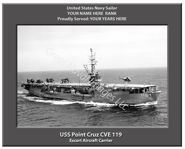 USS Point Cruz CVE 119: Personalized Navy Ship Photo 2 ⋆ Personalized ...