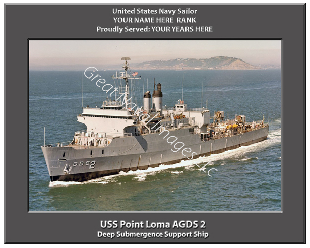 USS Point Loma AGDS 2 Personalized Navy Ship Photo 2 ⋆ Great Naval ...