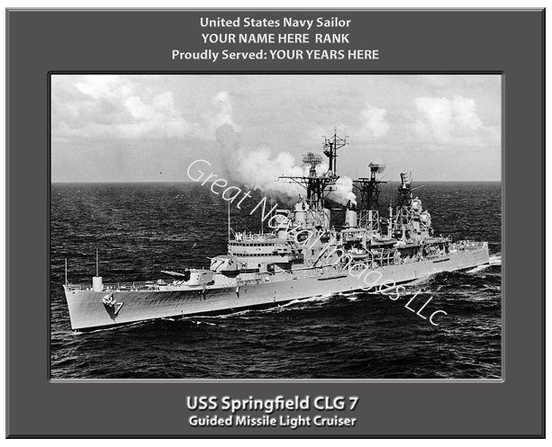 USS Springfield CLG 7: Personalized Navy Ship Photo 2 ⋆ Great Naval ...