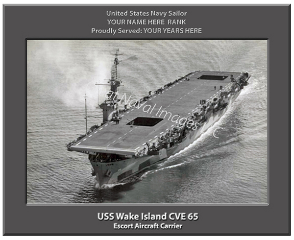 USS Wake Island CVE 65: Personalized Navy Ship Photo 2 ⋆ Great Naval ...